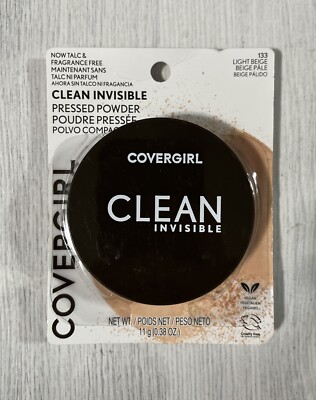 CoverGirl Clean Invisible Pressed Powder Compact #133 Light Beige | eBay