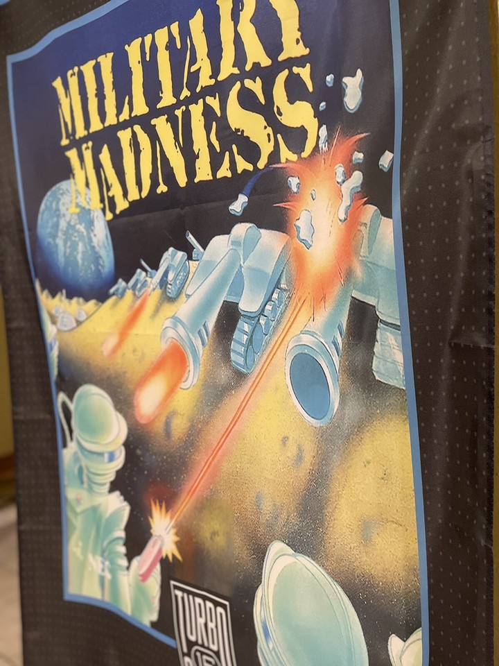 Military Madness 5ft Flag TurboGrafx-16 1989 Poster Banner RPG War Sim ...