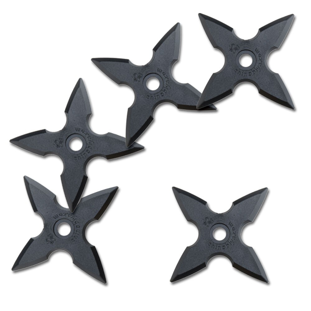 NARUTO Cosplay Ninja Rubber Shuriken/ Throwing Star/ Square/ 5pieces ...