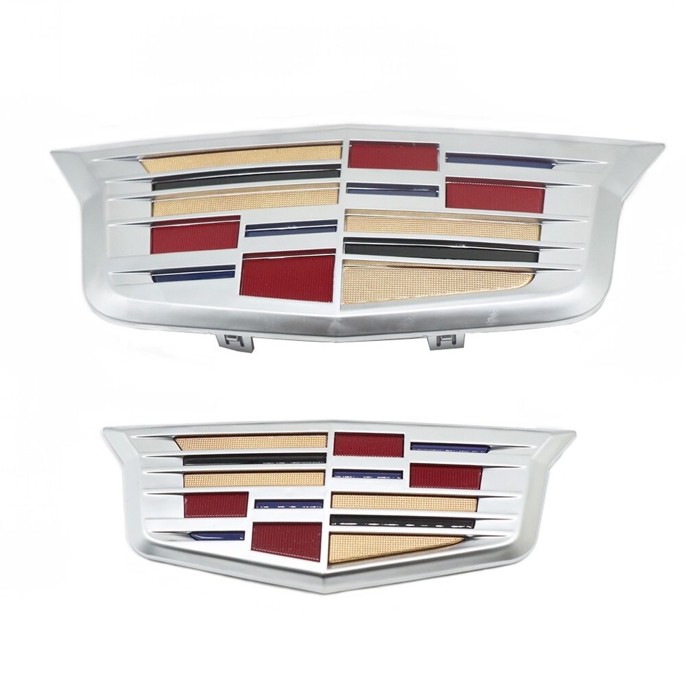 Front Grille Emblem Rear Sticker Badge For 2015-2017 CT6 XT5 XTS Silver ...