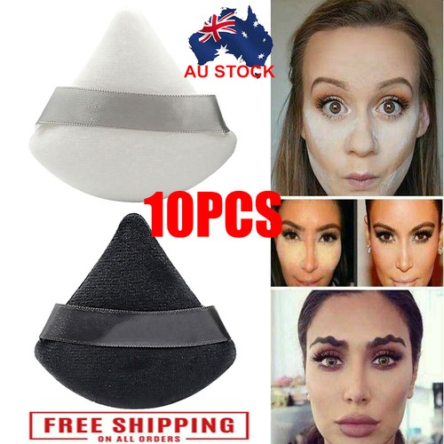10PCS Cosmetic Puff Triangle Mini Cotton MakeUp Sponge Puffs Make Up ...