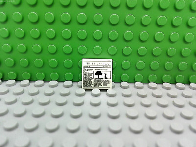 Lego 1 White 2x2 Finish Tile Printed The Lego News NEW | eBay