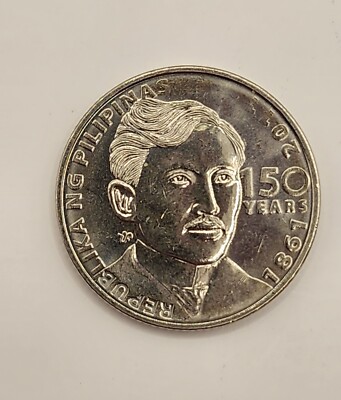 Philippines Commemorative Coin.2011 1 PISO 150 Years Dr.Jose Rizal ...