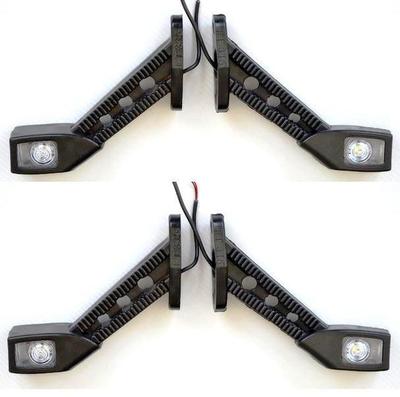 4x LED 12/24V SIDE OUTLINE STALK MARKER LIGHTS LAMP INDICATOR TRAILER ...