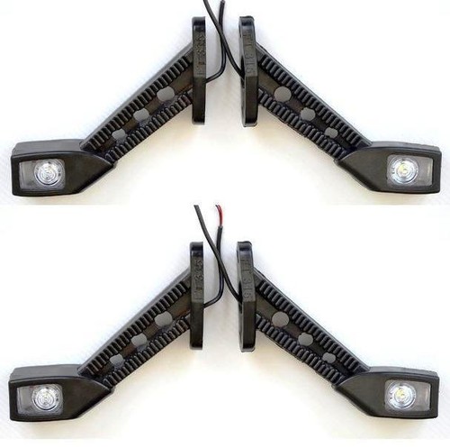 4x LED 12/24V SIDE OUTLINE STALK MARKER LIGHTS LAMP INDICATOR TRAILER ...