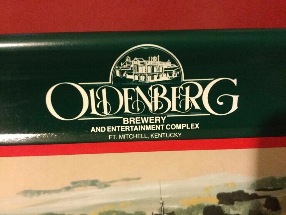 Vtg 80s OLDENBERG MICRO BREWERY CINCINNATI CRAFT BEER TRAY Metal Bar ...