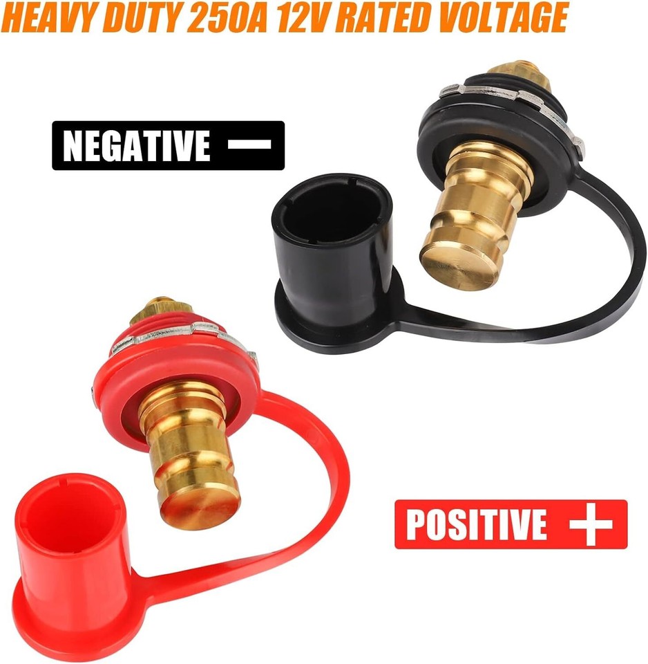 2PCS Battery Charger Post 250A Remote Battery Terminals, Stud Battery ...