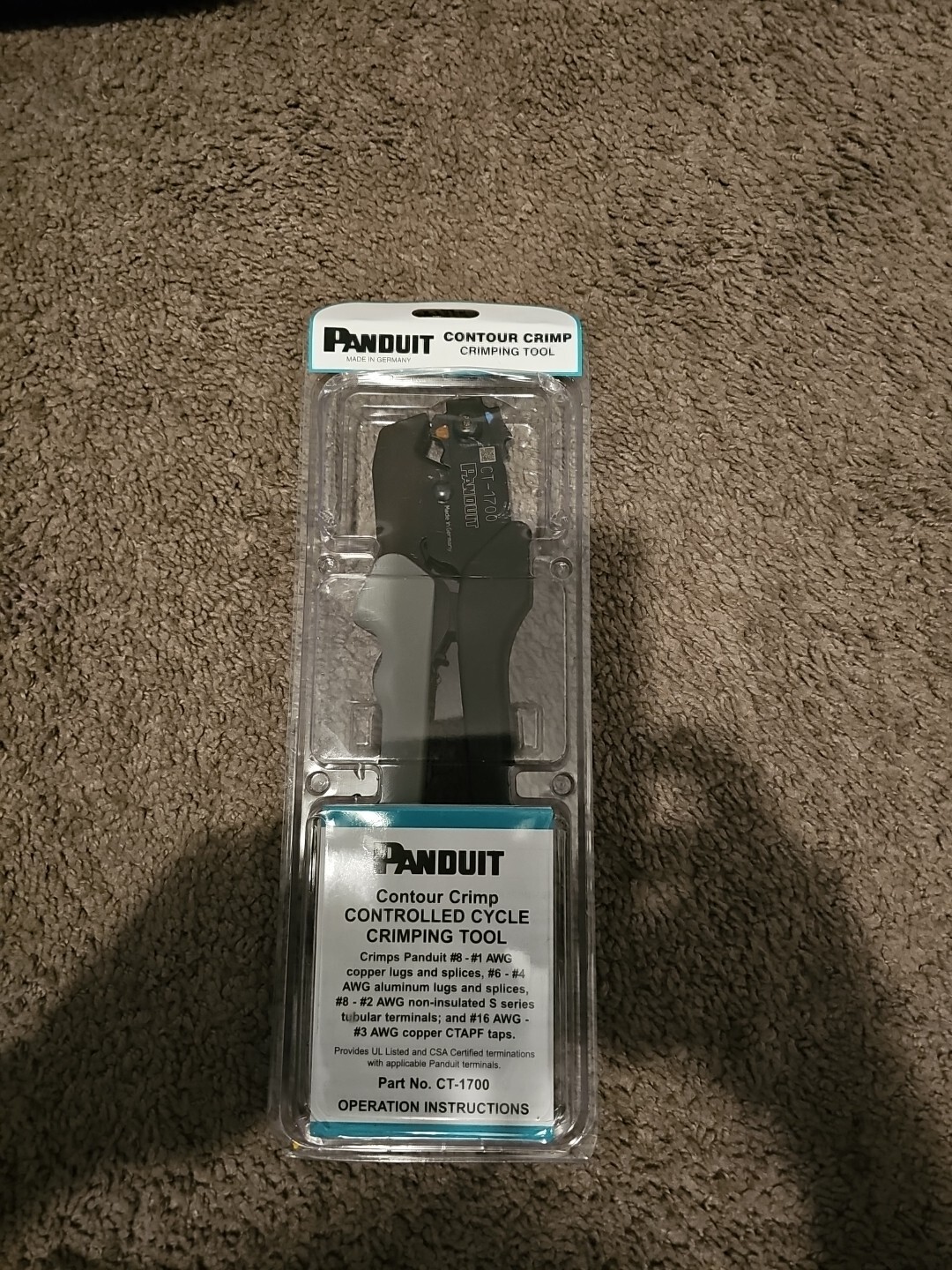 Panduit Contour Crimp Tool (CT-1700) for sale online | eBay