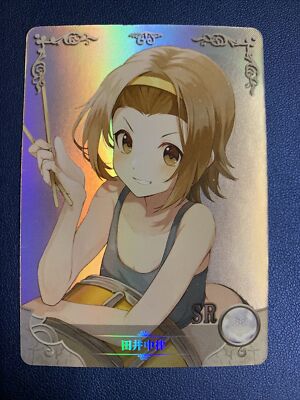 Ritsu Tainaka K-on! 102 Holo Foil SR Goddess Doujin TCG Anime Waifu ...
