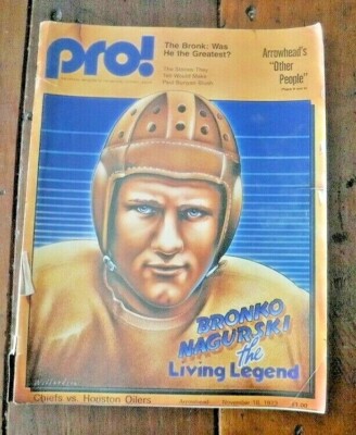 1973 NFL Football Program Chiefs vs. Houston Oilers November 25, 1973 ...