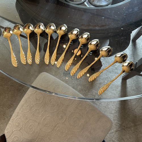 Ranmaru Wave Golden Black Oval Soup Spoon | eBay