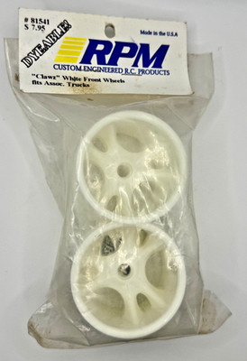 RPM Product: #81541, "CLAWZ" WHITE FRONT WHEELS, RC PART INV. 18 | eBay