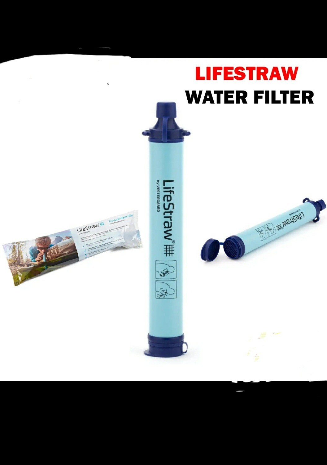 LifeStraw Personal Water Filter for Hiking Camping Travel Emergency ...