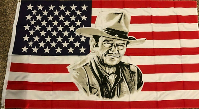 John Wayne American Flag Democrats Want John Wayne's Name, Statue