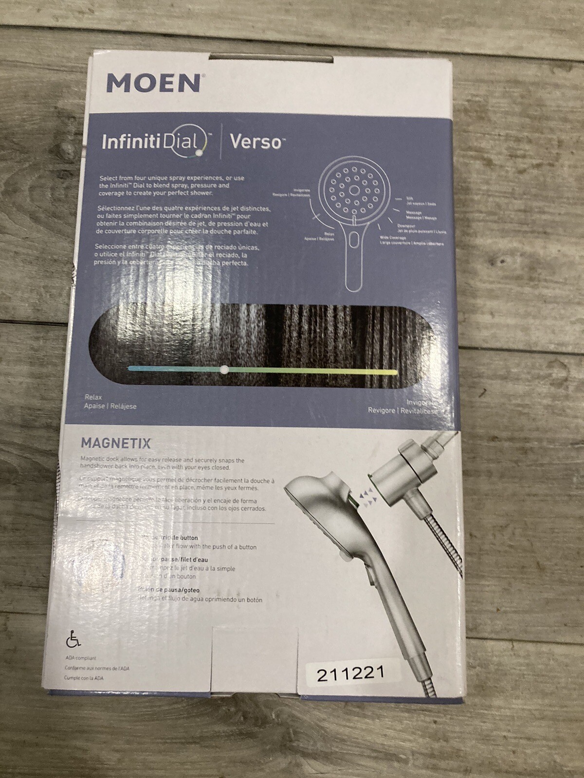 Moen 220H2EPSRN Verso Handshower with Magnetix Brushed Nickel. for sale ...