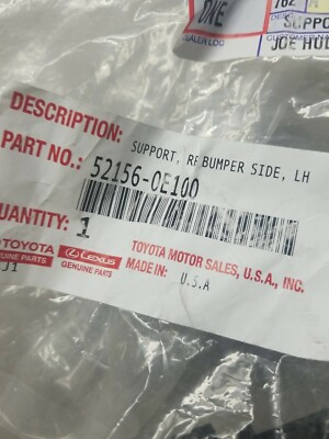 2020-2024 Highlander Toyota Left RearBumper Cover Side Support 52156 ...