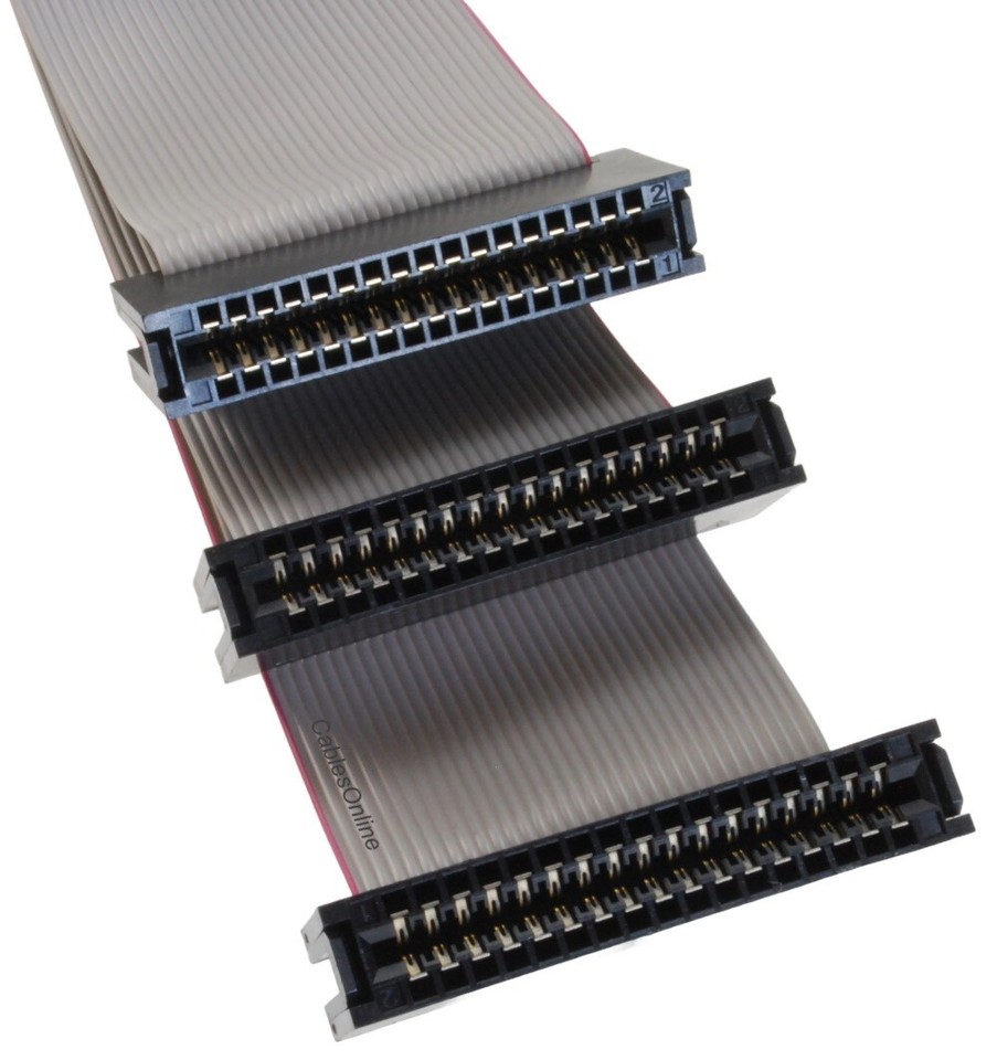 24 inch 34-Pin Card Edge IDC 5.25" Floppy 2-Drive Cable, CablesOnline ...