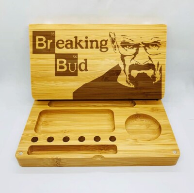 Breaking bad laser engraved Bamboo high quality rolling tray Christmas ...