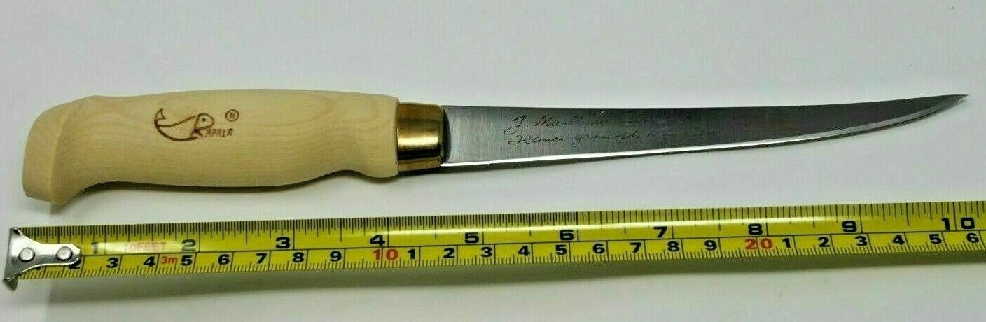 Rapala 6 inch Finlander Fillet Knife With Leather Sheath and Sharpener ...