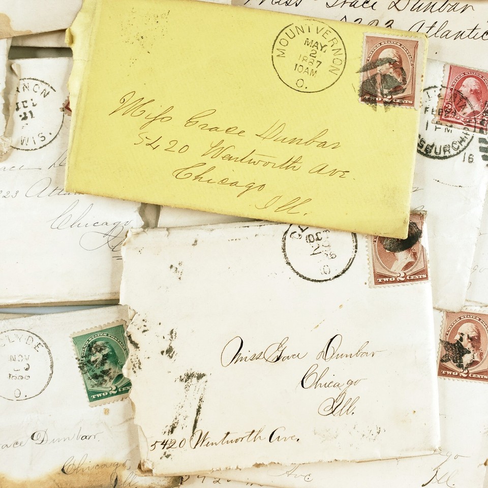 Lot of 75+ Antique Handwritten Letters 1880s-1890s Chicago - Grace ...