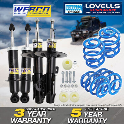 Front Rear Webco Shock Absorbers Sport Low Springs for Holden Commodore ...