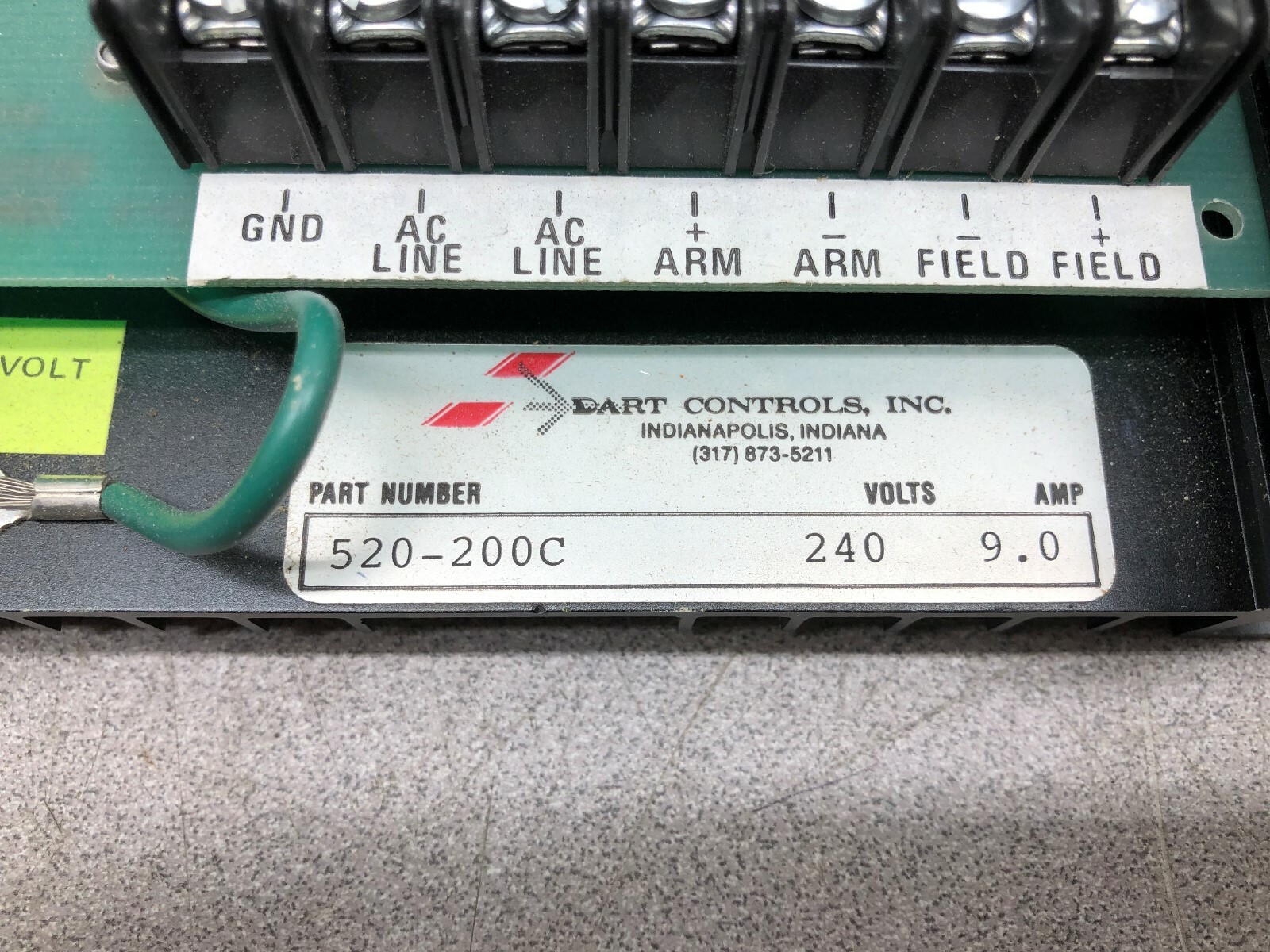NEW NO BOX DART 240 VAC 9.0 AMP DC DRIVE 520-200C | eBay
