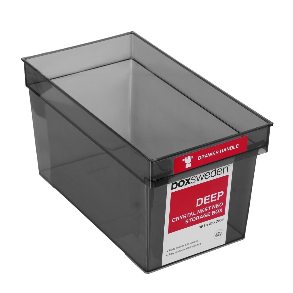 2x Box Sweden Crystal 36.5x20cm Storage Deep Nest Neo Container ...