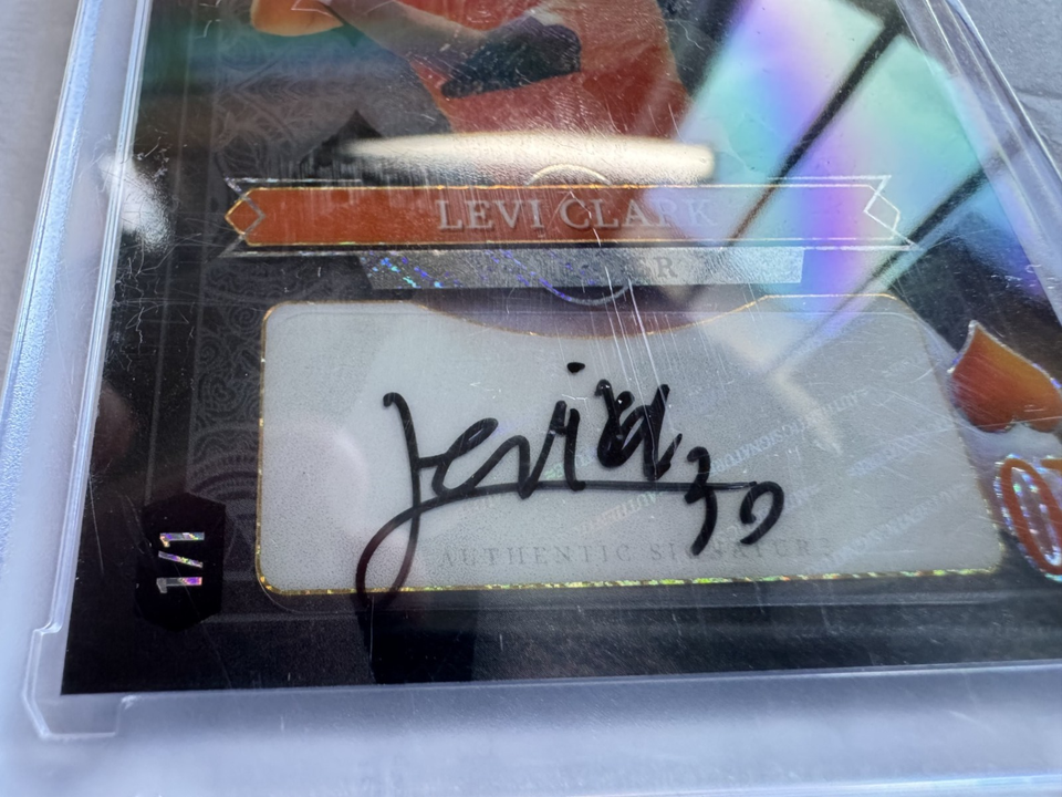 Levi Clark 2024 Wild Card 5 Card Draw Stacked Deck Auto 1/1 SSP | eBay