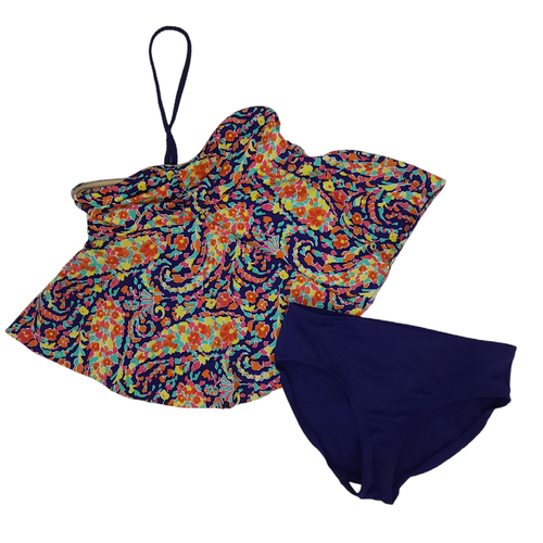 Lands End Girls Tankini Size 12 Bright Colored Bathing Suite for Kids ...