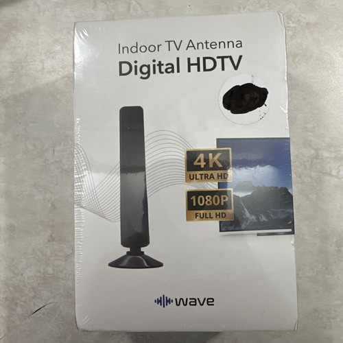 Wave Max Indoor TV Antenna 4K Ultra HD Signal Booster No Subscriptions ...
