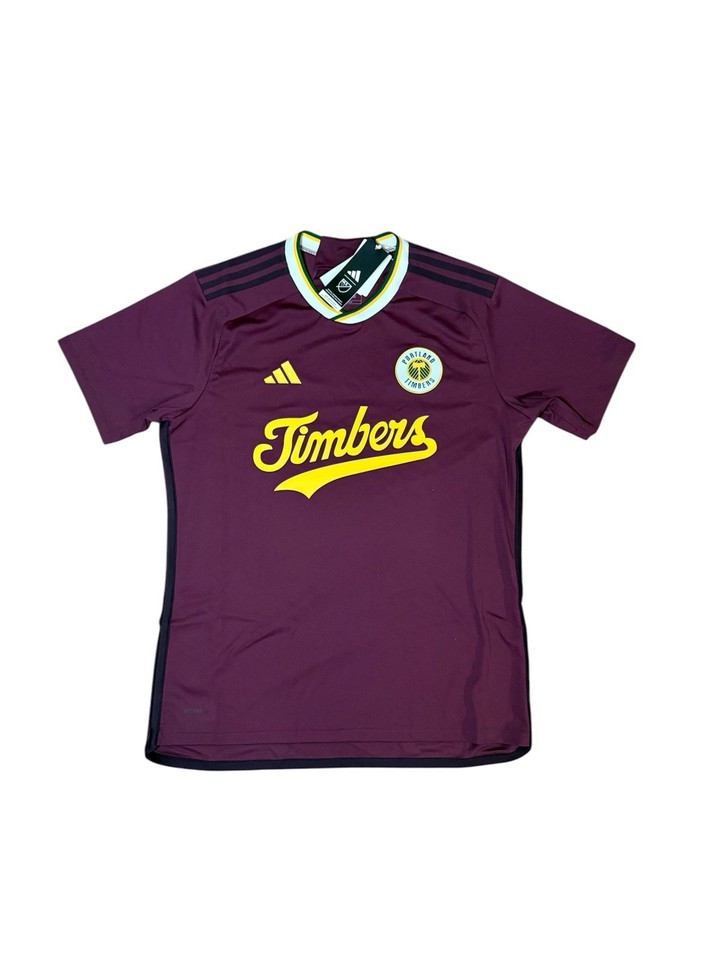 Men’s Adidas 2024 Portland Timbers Archive MLS Jersey IN4288 Burgundy ...