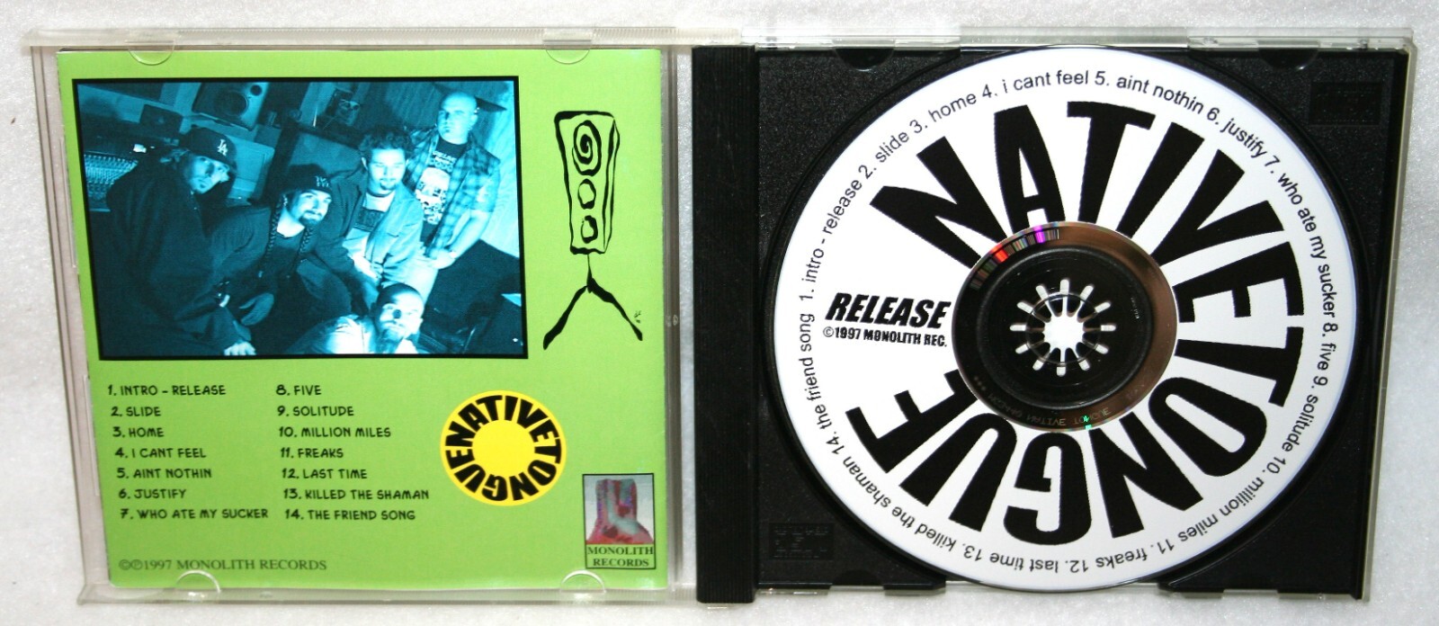 NATIVE TONGUE Release CD 1997 Monolith Records LOS ANGELES Heavy Metal ...