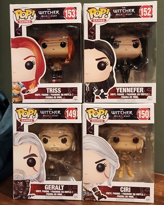 Funko Pop! - The Witcher 3 - NIB Lot (Ciri, Triss, Yennefer, Geralt) | eBay