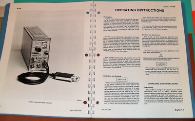 Manuals & Books - Multimeter Operating Service Manual