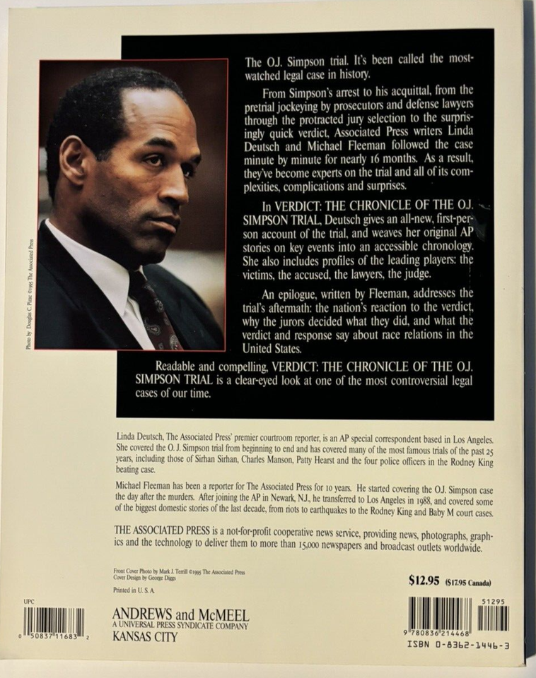 OJ SIMPSON Lot Chronicle of the OJ Trial / OJ's Legal Pad True Crime FREE SHIP | eBay