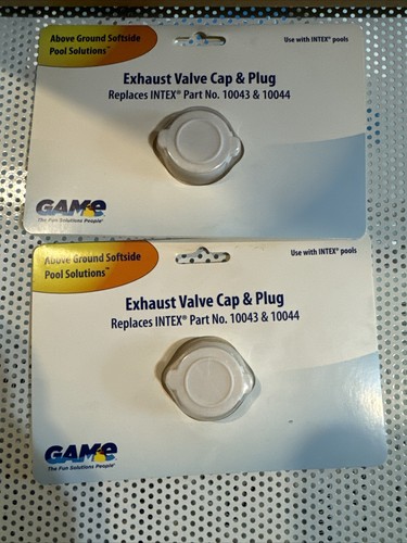 Lot Of 2 Exhaust Valve Cap & Plug w/ Washer For Swimming Pool Intex ...