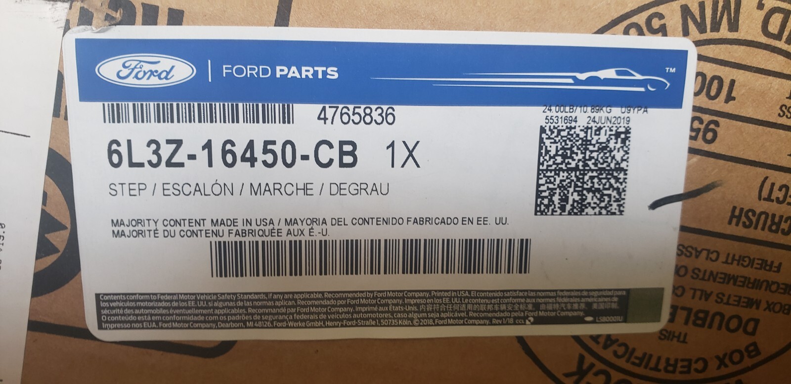 Ford OEM Running Board 6L3Z16450CB Image 1 for sale online | eBay