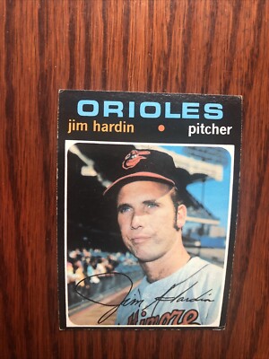 1971 Topps Baltimore Orioles Baseball Card #491 Jim Hardin | eBay