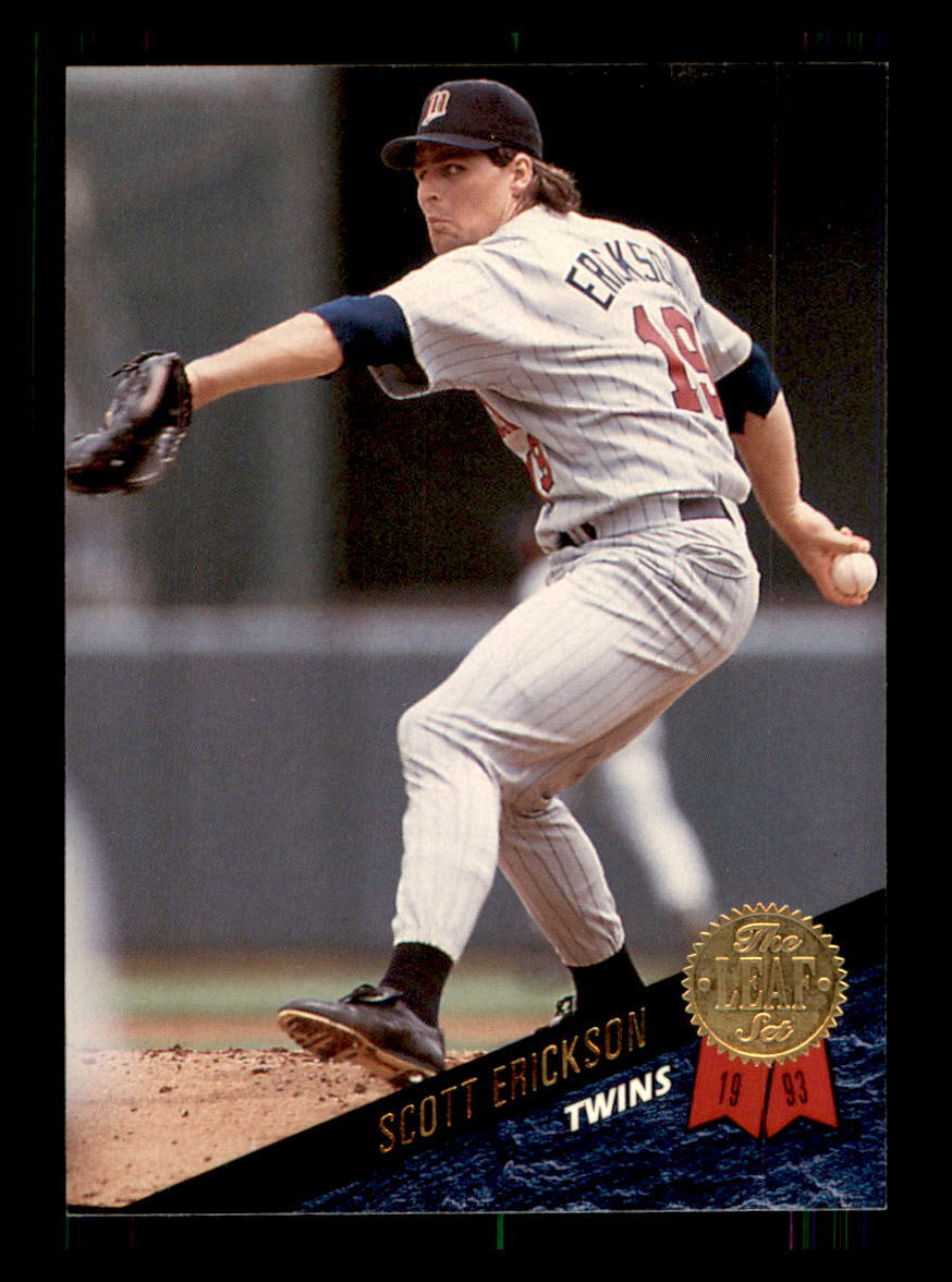 1993 BASEBALL 1993 Leaf Scott Erickson Minnesota Twins #142 1 | eBay