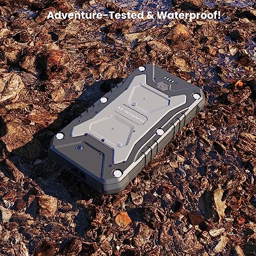 Rugged & Waterproof Power Bank Wireless Charger, 20000mAh 30W USB-C ...