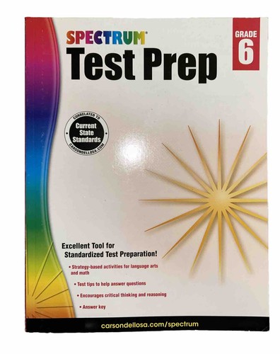Spectrum Test Prep Grade 6 — Standardized Test Preparation | eBay