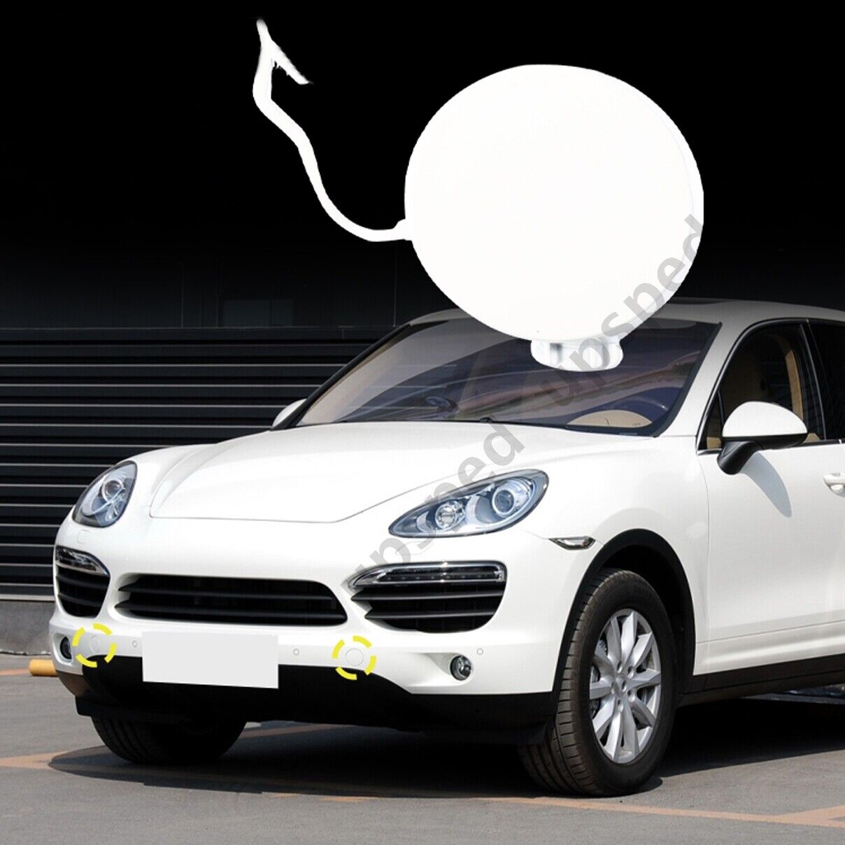 Front Bumper Tow Hook Eye Cover Cap For Porsche Cayenne 2011-2014 ...