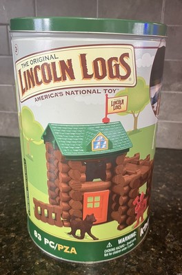 Lincoln Logs 83Pc Fort Red Pine | eBay
