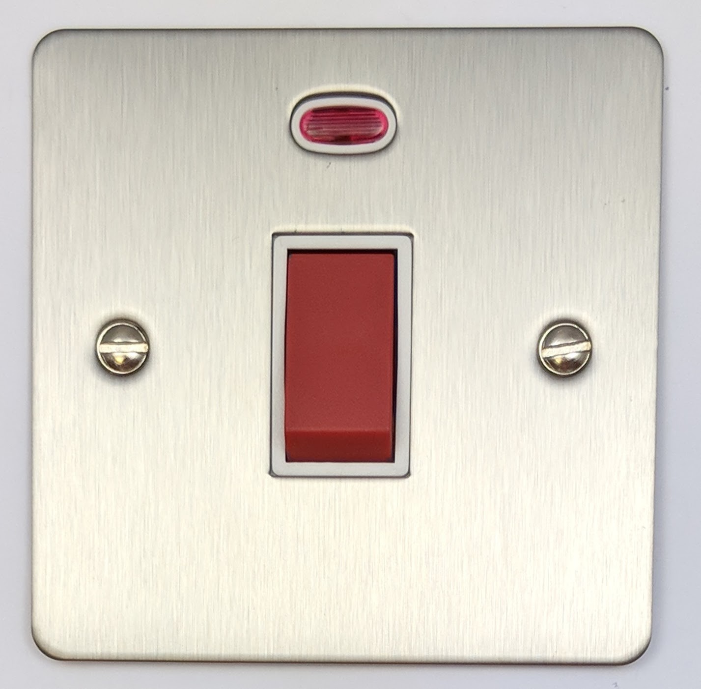 Flat Plate Brushed Steel FSSW Light Switch, Plug Sockets, Dimmers ...