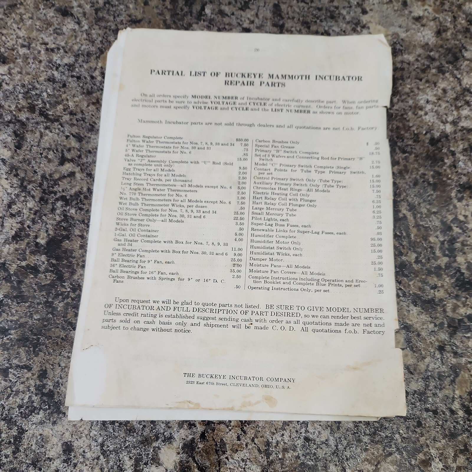 Vintage Buckeye Brooders Advertising Papers Part Catalog Chicken ...