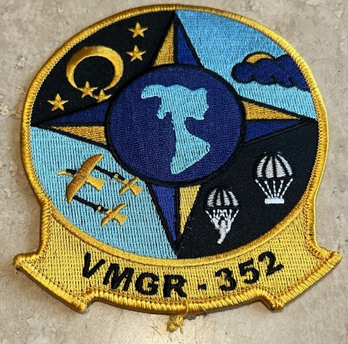 USMC VMGR 352 Sq Squadron patch C-130 Marine Corps assault support OIF ...