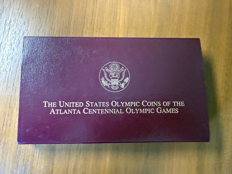 1996 Atlanta Olympic Games Cauldron Commemorative Gold Proof $5 Coin ...