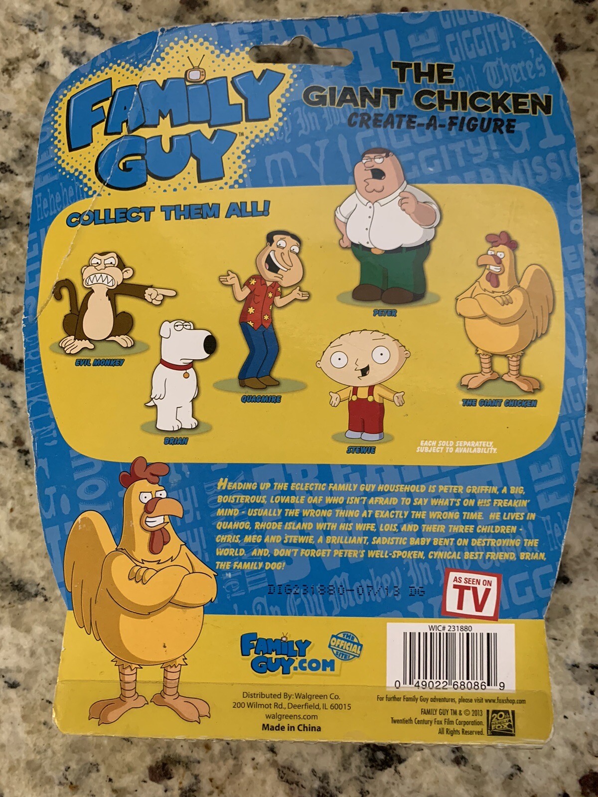 Walgreens Family Guy The Giant Chicken Create a Figure Cartoon TV Show ...