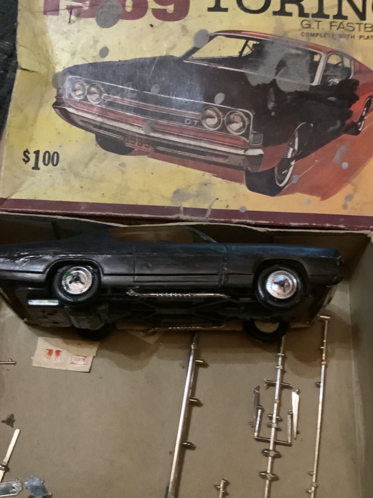 Palmer Plastic 69' GT Torino Vintage Model Car Kit assembled #6902 | eBay