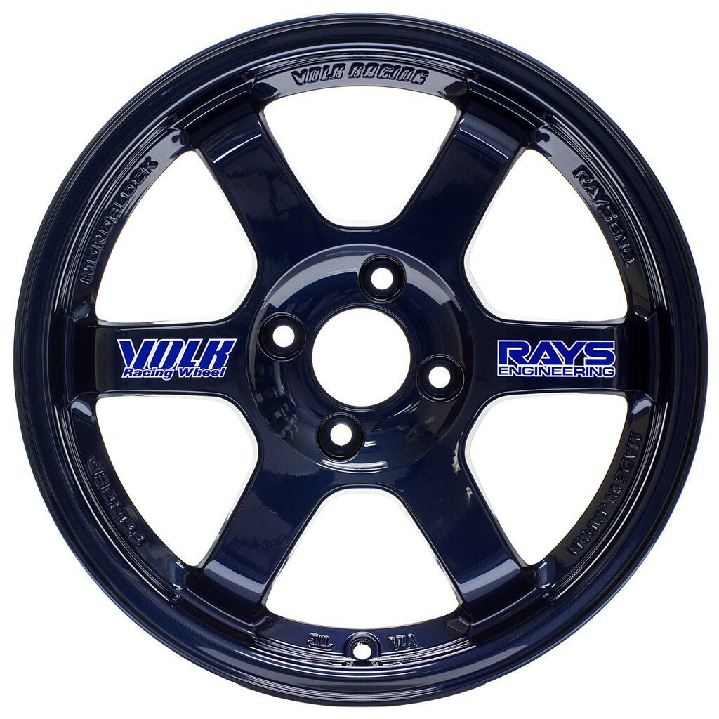 Blue JDM Japan Rays Engineering VOLK Racing TE37 Wheel decals sticker ...